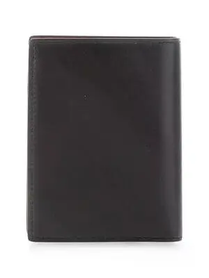 Saint Laurent Credit Card Wallet In Two-tone Smooth Leather