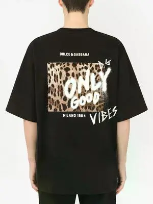 Dolce & Gabbana Only Good Vibes-graphic T-shirt