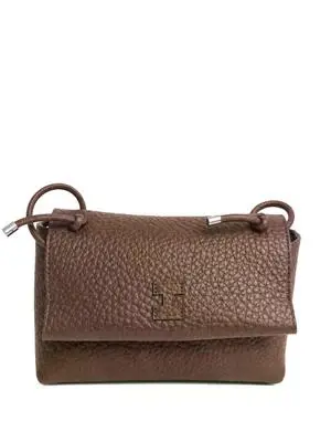 IACUCCI Grained Leather Tote Bag - Brown
