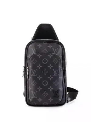 LOUIS VUITTON Avenue Sling Bag Nm Monogram Eclipse Canvas Crossbody Bag