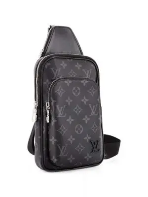LOUIS VUITTON Avenue Sling Bag Nm Monogram Eclipse Canvas Crossbody Bag