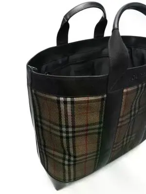 Burberry Ormond Check-pattern Tote Bag