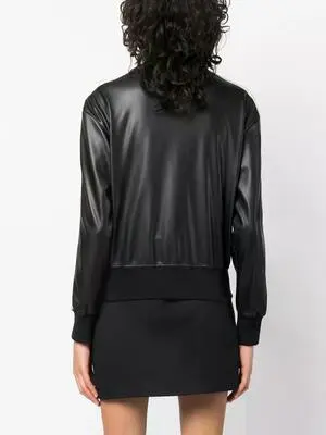 Palm Angels Faux-leather Bomber Jacket