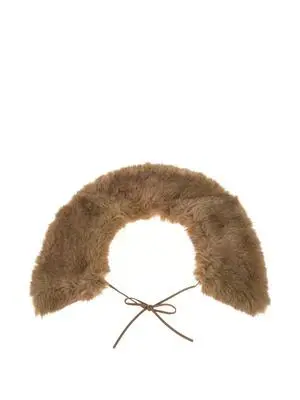 BY MALENE BIRGER Cowie Faux-fur Collar - Brown