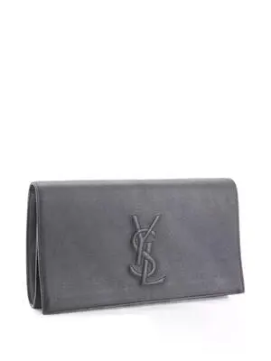 Saint Laurent Belle De Jour Leather Large Clutch Bag