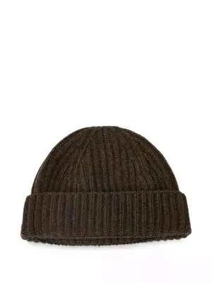 ARAGONA Ribbed-knit Beanie Hat