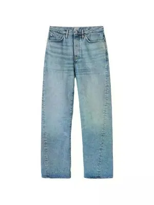 TOTEME Twisted Seam Denim Full Length Worn - Blue