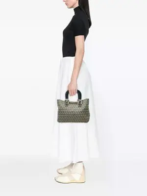 Fendi 2000-2010 Small Zucchino Canvas Twins Tote Bag