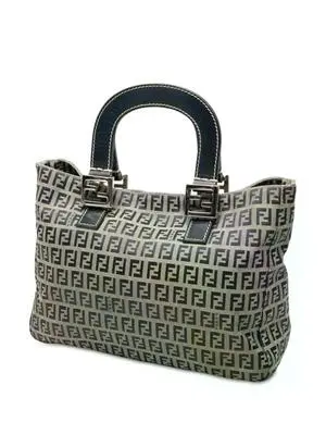 Fendi 2000-2010 Small Zucchino Canvas Twins Tote Bag