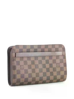 LOUIS VUITTON Pochette Saint Louis Damier Clutch Bag
