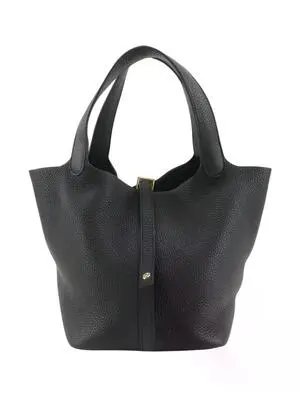 Hermès 2022 Clemence Picotin Lock 22 Handbag - Black