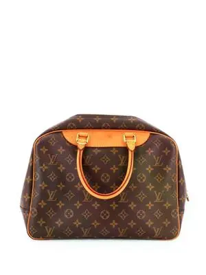 LOUIS VUITTON Deauville Monogram Canvas Handbag - Brown