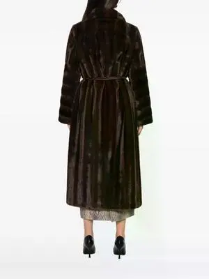 VALENTINI 1972 Faux-fur Belted Coat