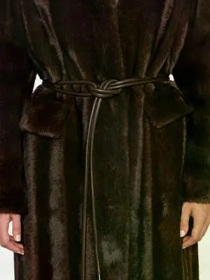 VALENTINI 1972 Faux-fur Belted Coat