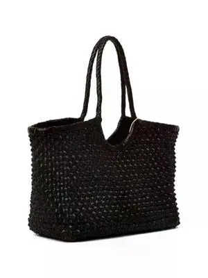 Dragon Diffusion Nantucket Cactus Woven Leather Tote Bag