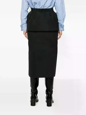 Sacai Utility-pocket Peplum Midi Skirt