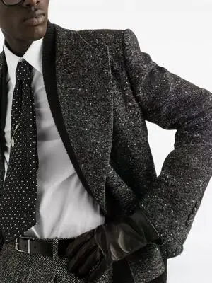 Dolce & Gabbana Sicilia Double-breasted Jacket In Textured Wool