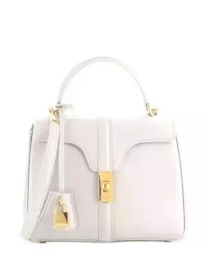 Celine 16 Top Handle Bag Smooth Calfskin Small Satchel - Grey