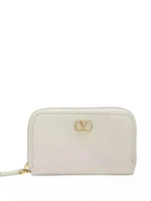 Valentino Garavani Vlogo Signature Zip-around Wallet - Neutrals