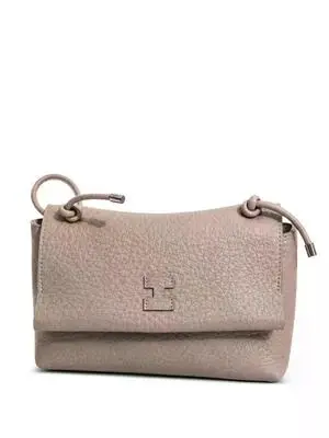 IACUCCI Grained Leather Cross Body Bag - Neutrals
