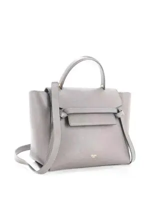Celine Belt Bag Textured Leather Micro Satchel