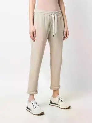 Brunello Cucinelli Cropped Drawstring Track Pants