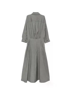 Altuzarra Eleanor Pleated Midi Shirt Dress