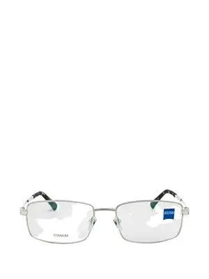 ZEISS Rectangle-frame Titanium Glasses - Silver