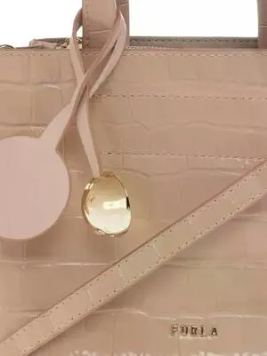 Furla Divide Croc-effect Leather Mini Bag