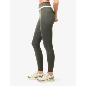 TALA Contrast-stripe High-waisted Leggings - Dark Olive