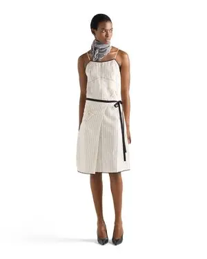 Prada Embroidered Cashmere Triangle Scarf