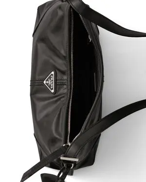Prada Aimèe Medium Leather Shoulder Bag - Black