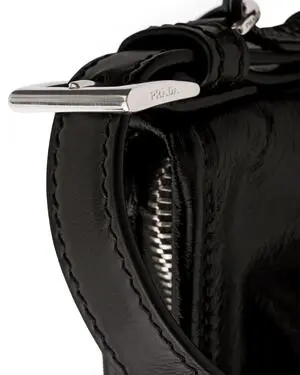Prada Aimèe Medium Leather Shoulder Bag - Black