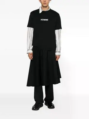 Comme Des Garçons Logo-print T-shirt - Black