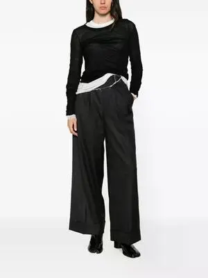 Junya Watanabe Pinstripe Wide-leg Trousers