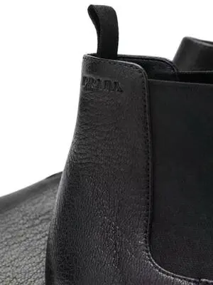 Prada Leather Chelsea Boots