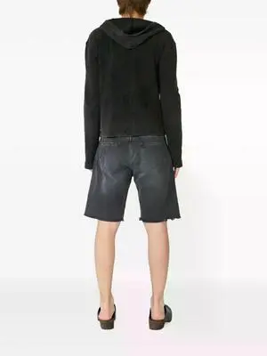 STOCKHOLM SURFBOARD CLUB Waffle-knit Logo-print Hoodie - Black