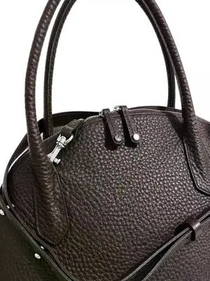 IACUCCI Grained Leather Tote Bag