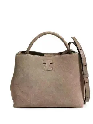 IACUCCI Logo-patch Suede Tote Bag