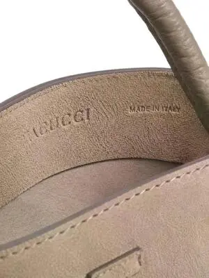 IACUCCI Logo-patch Suede Tote Bag