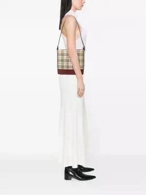 Burberry 2000-2017 House Check Canvas Shoulder Bag