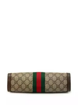 Gucci 2016-2026 Small Gg Supreme Web Ophidia Chain Crossbody Bag - Neutrals