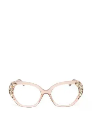 MARCIANO Crystal-embellished Cat-eye Glasses