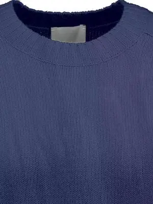ALLUDE Short-sleeve Crew-neck Sweater