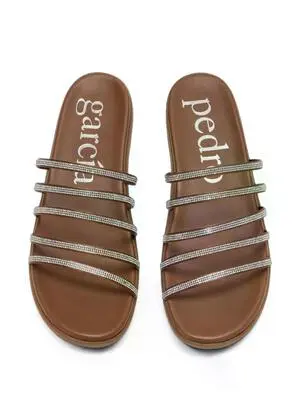PEDRO GARCIA Prudie Crystal-embellished Flat Sandals