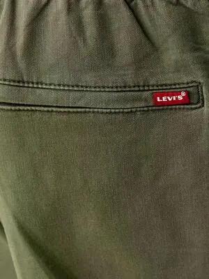 LEVI'S Boxer Elasticated-waist Logo-patch Shorts - Green