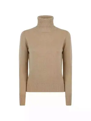 ALLUDE Roll-neck Ribbed-trim Sweater - Neutrals
