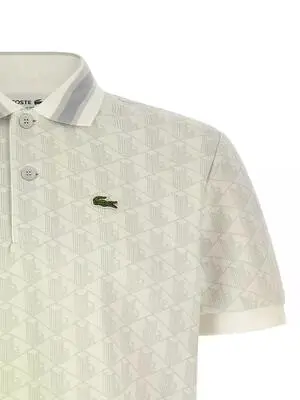 Lacoste Classic Monogram-jacquard Polo Shirt