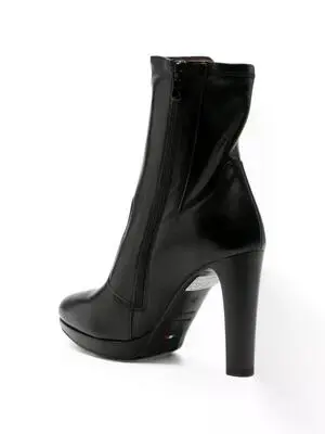 NEROGIARDINI Platform Leather Ankle Boots