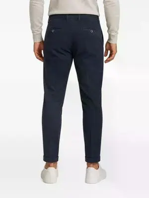 MASON'S Logo-patch Turn-up Trousers